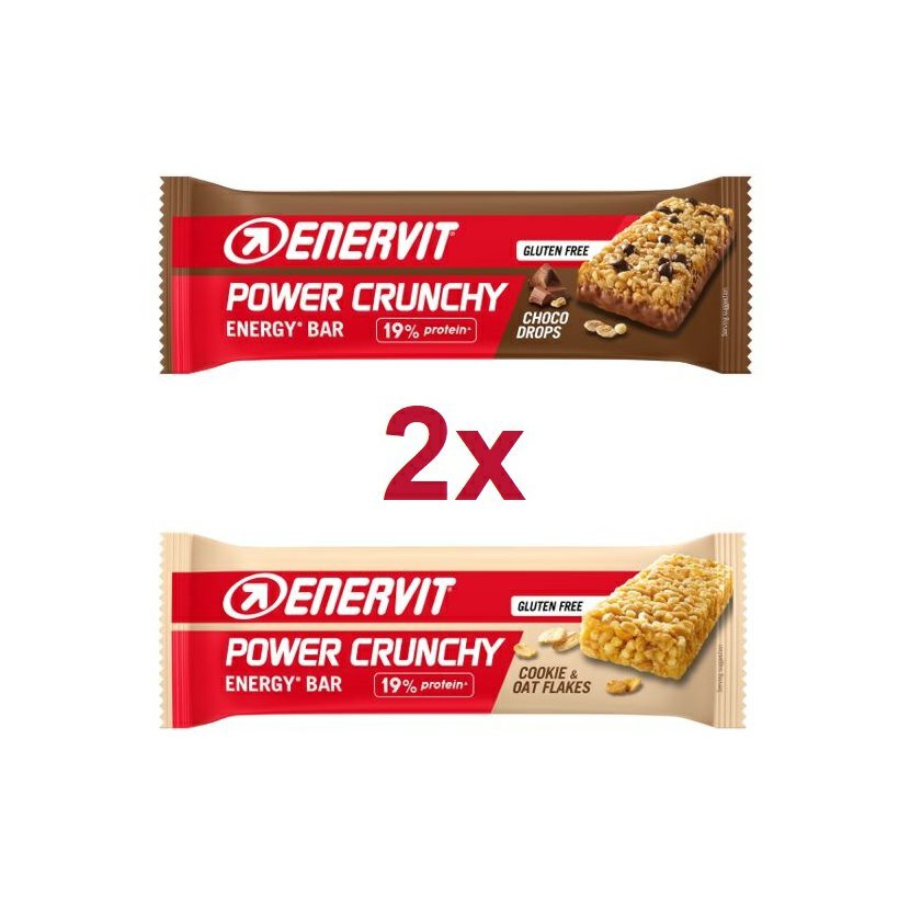 ENERVIT Power Crunchy Bar - mix příchutí (2x 2 ks) | ENERVIT e-shop