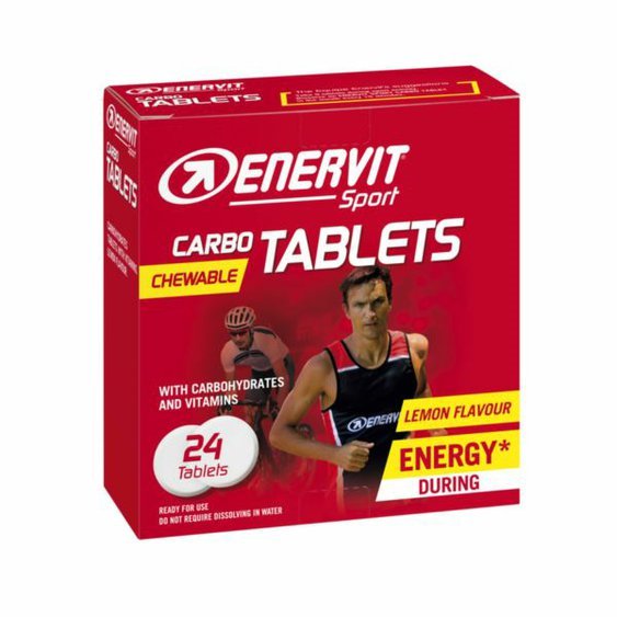 ENERVIT Carbo Tablets - 24 energetických tablet - citron | ENERVIT e-shop